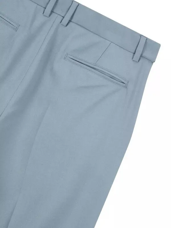 STUDIO TOMBOY Pleated Wide-leg Trousers - Blue