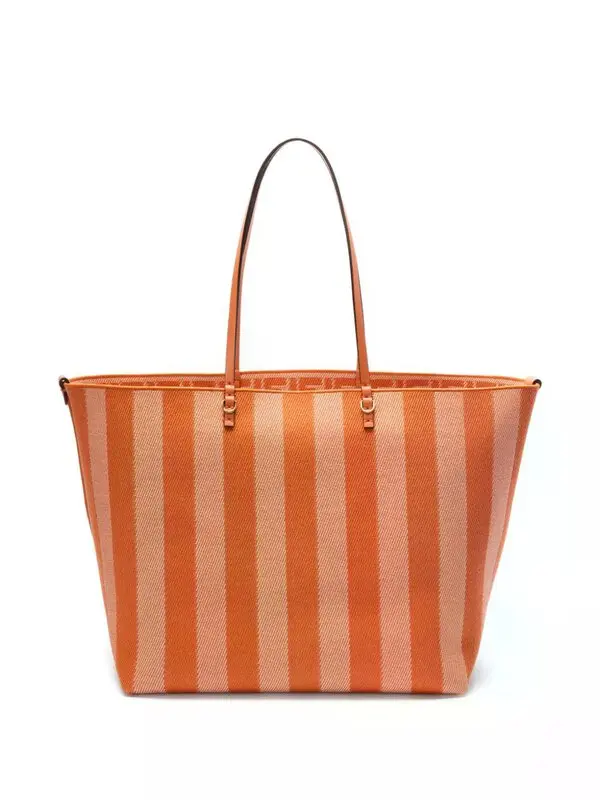 Fendi Large Striped Tote Bag