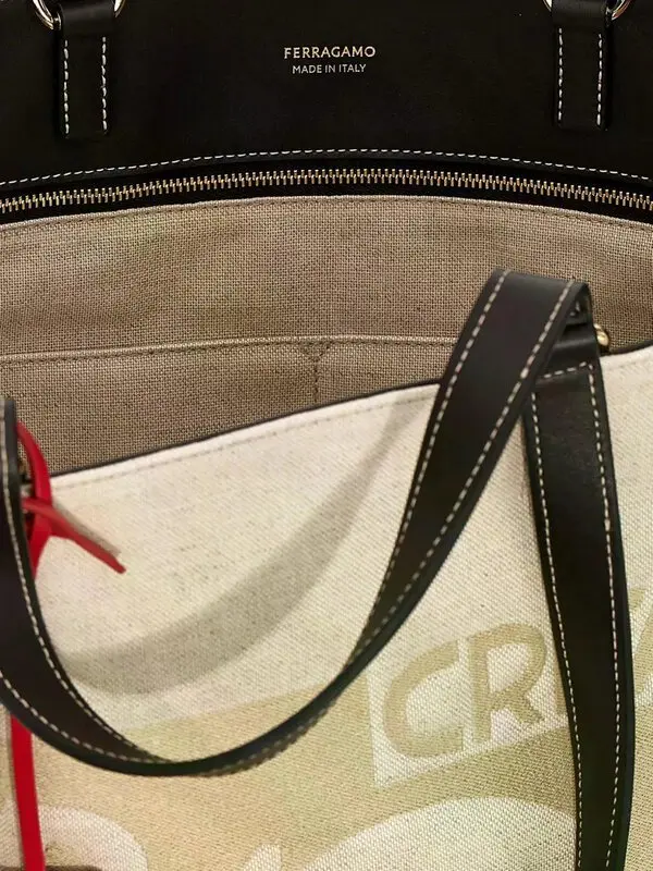 FERRAGAMO Logo-jacquard Tote Bag