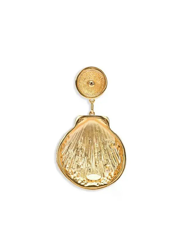 Roberto Cavalli Shell Drop Earrings
