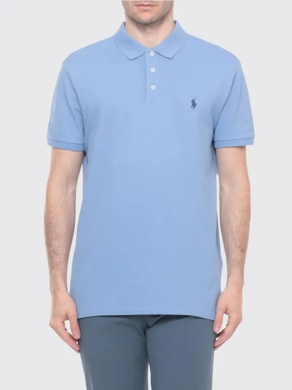 Polo Ralph Lauren Cotton Polo Shirt With Logo - Gnawed Blue