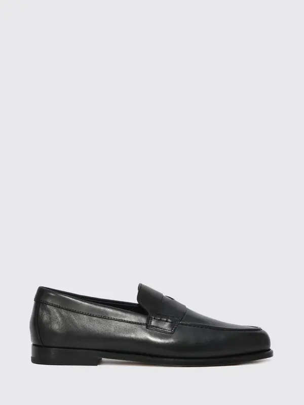 DOUCAL'S Leather Loafers - Navy