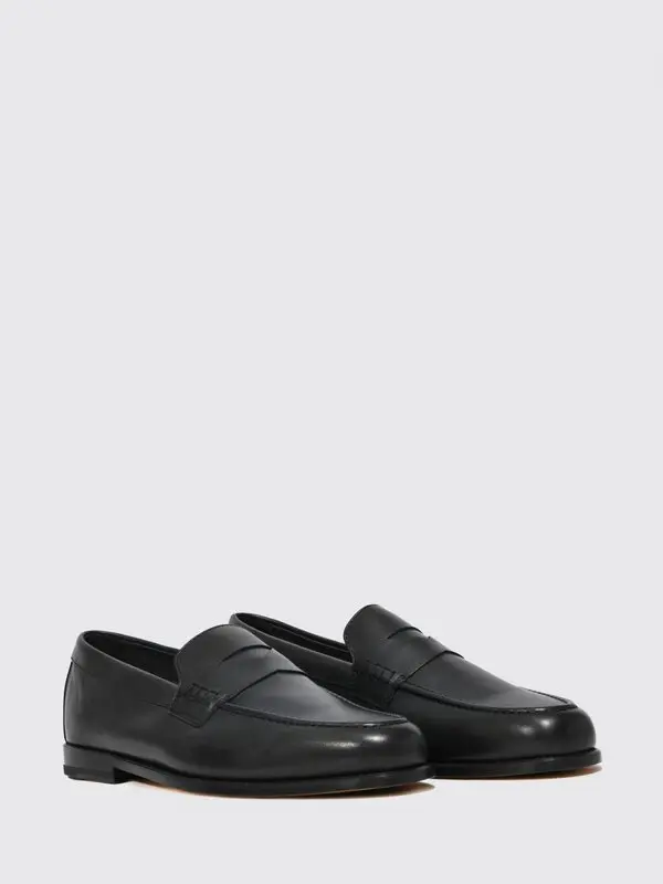 DOUCAL'S Leather Loafers - Navy