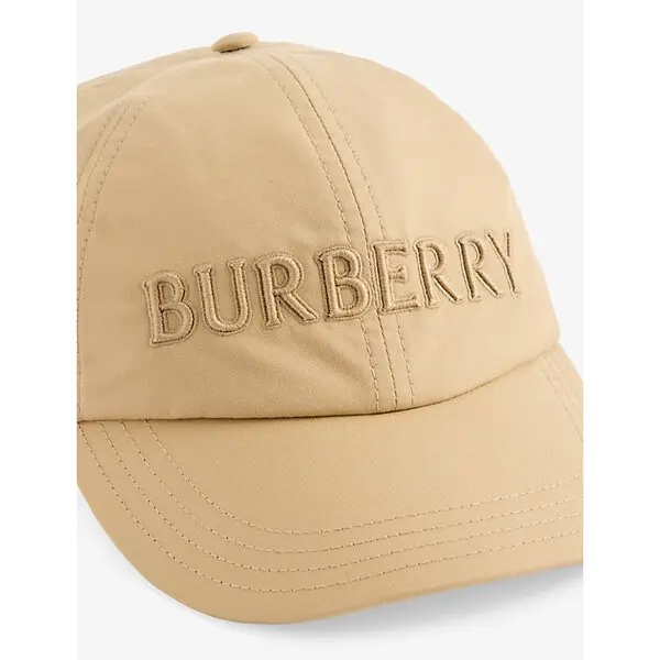 Burberry Logo-embroidered Cotton Cap - Flax | Editorialist display picture 3