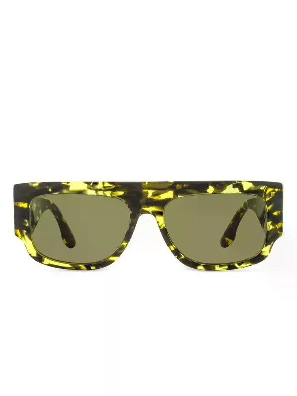 Victoria Beckham Rectangle-frame Sunglasses - Yellow