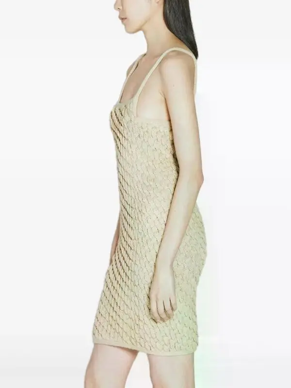 ISA BOULDER Cable-knit Mini Dress