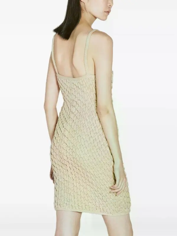 ISA BOULDER Cable-knit Mini Dress