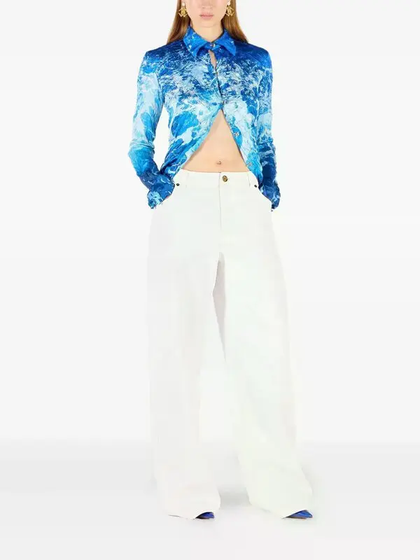 Roberto Cavalli Patterned-jacquard Trousers