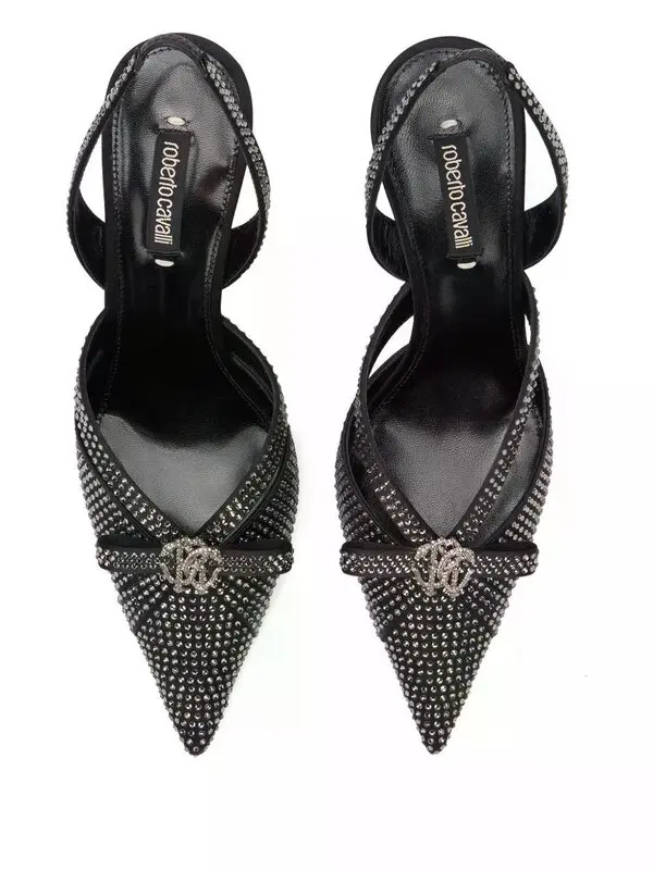 Roberto Cavalli Embellished Slingback Pumps