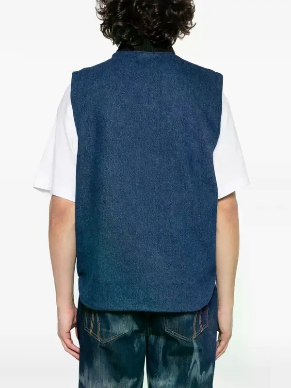 SKY HIGH FARM WORKWEAR Graphic-logo Denim Gilet