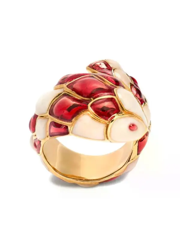 Roberto Cavalli Snake Ring - Gold
