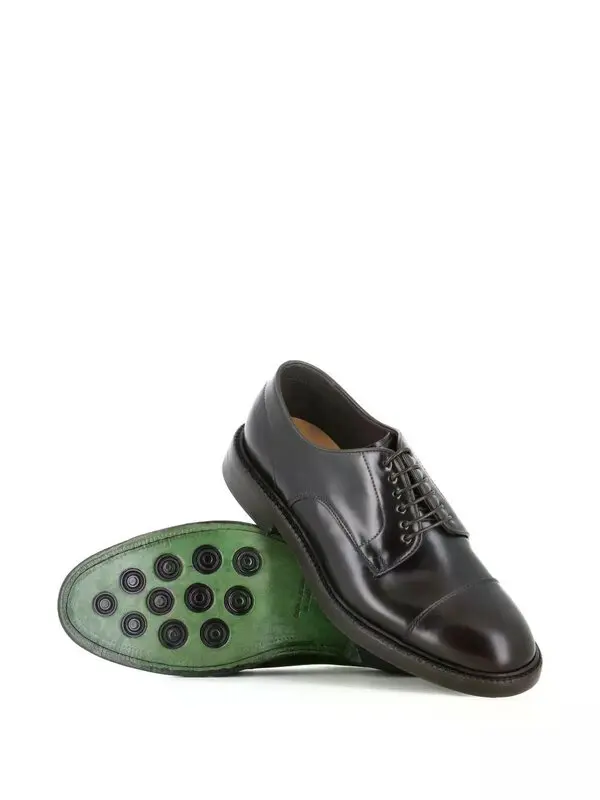 GREEN GEORGE 7084 Cap-toe Derby Shoes - Brown