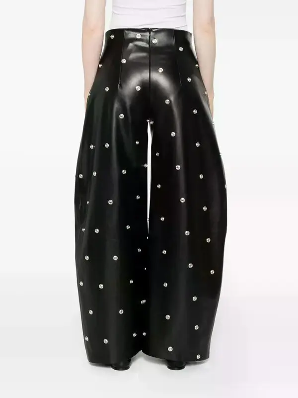 A.W.A.K.E. Mode Stud Faux-leather Trousers