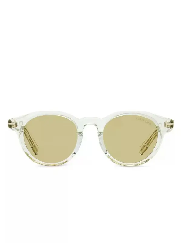 TOM FORD Round-frame Sunglasses - Neutrals