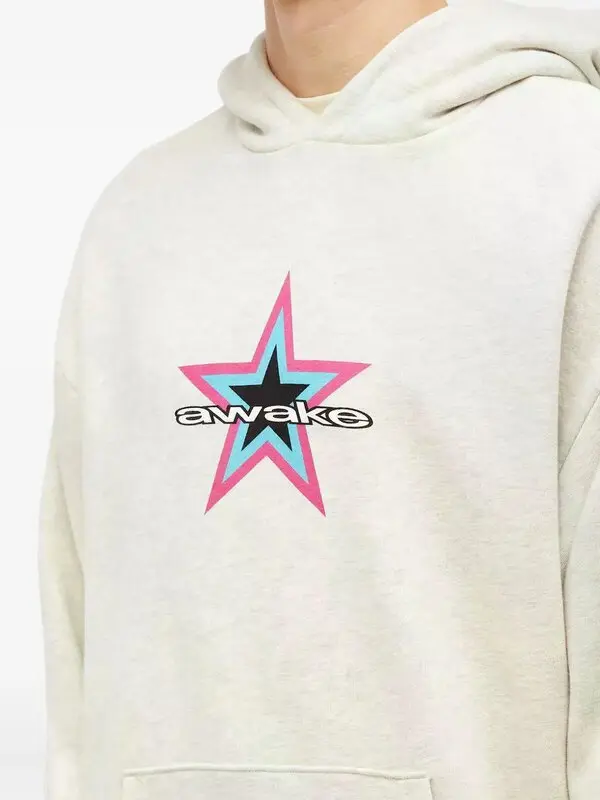 AWAKE NY Star Logo-print Hoodie