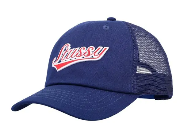 StÜssy Athletic Trucker Cap - Light Navy Blue
