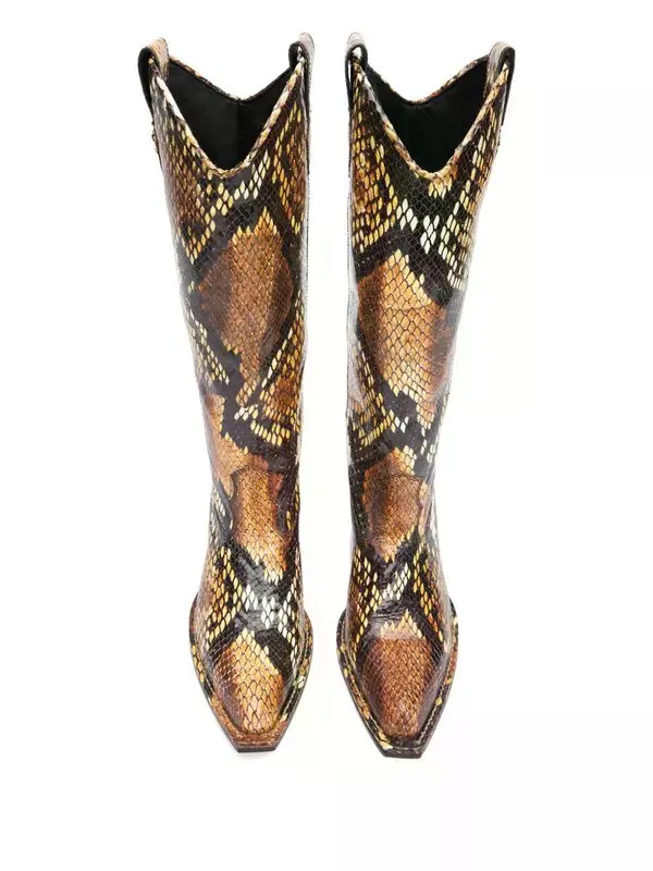 Roberto Cavalli Snakeskin-effect Boots