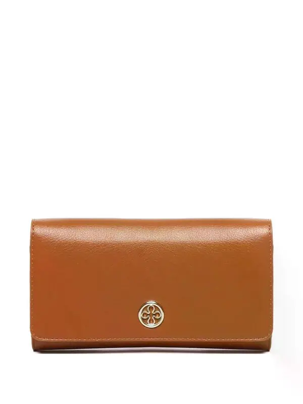 V°73 Logo-plaque Wallet - Brown