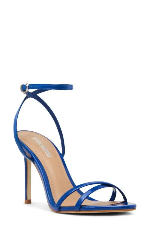 Steve Madden Ankle Strap Stiletto Sandals - Cobalt Blue