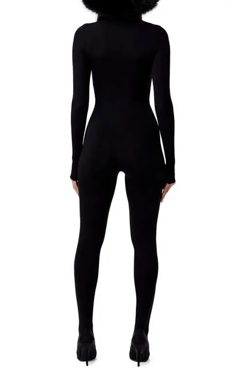 Naked Wardrobe Long Sleeve Jumpsuit - Black