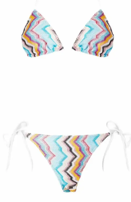 Missoni Classic Viscose And Lamé Bikini - Multicoloured