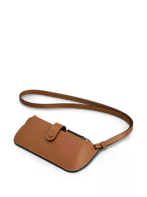 TOD'S Leather Glasses Case - Brown