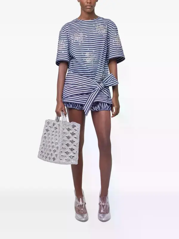 Rabanne Striped T-shirt - Blue