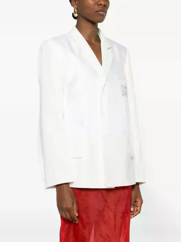 Victoria Beckham Logo-patch Blazer