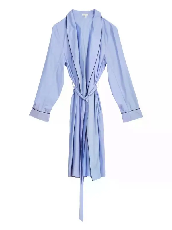 Fleur Du Mal Poplin Robe - Blue