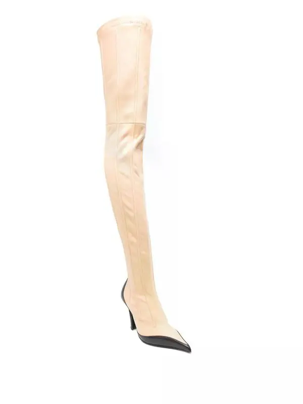 MUGLER 95mm Leather Boned Boots