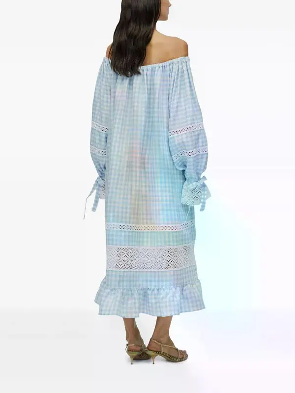 Sleeper Checked Midi Dress