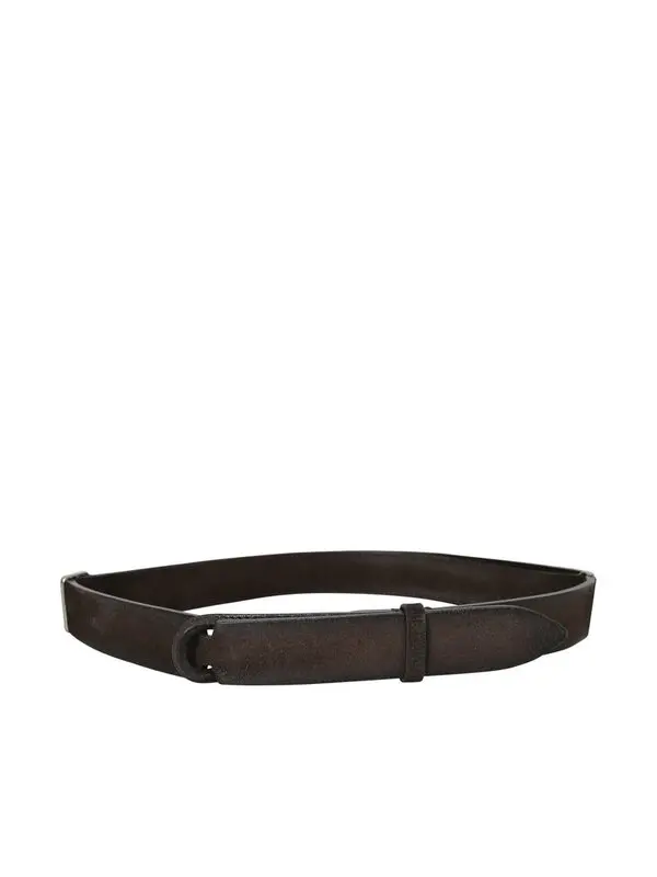 ORTIGNI Leather Belt - Brown