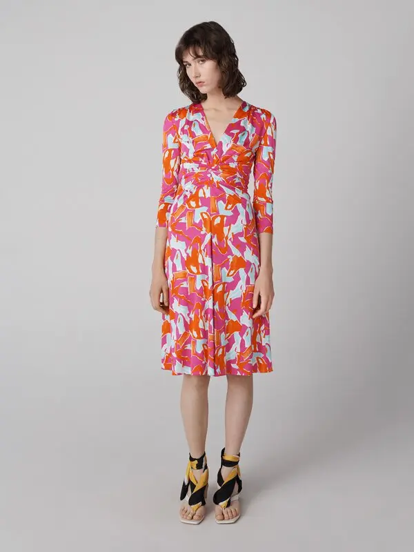 strapless open back dress Floral Embroidered Bust Tiered Dress main image 1