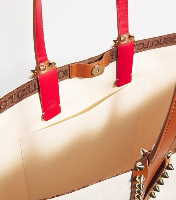 CHRISTIAN LOUBOUTIN Canvas Cabata Beach Bag