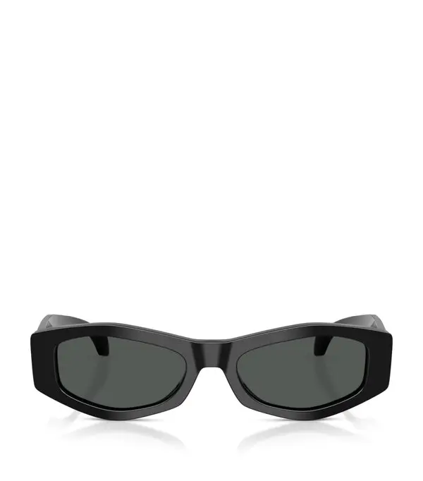 Versace Irregular Sunglasses - Black