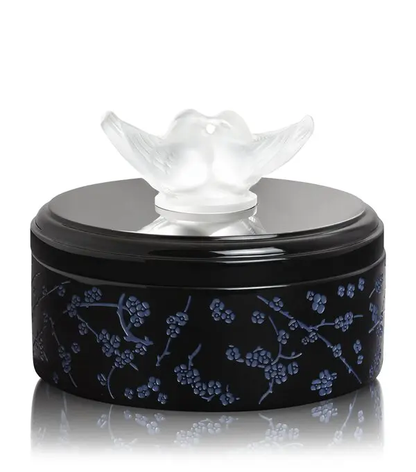 Lalique Fleurs De Cerisier Doves Trinket Box - Clear