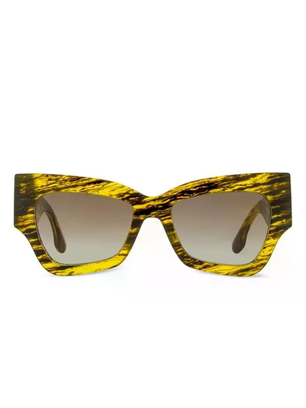Victoria Beckham Butterfly-frame Sunglasses - Yellow