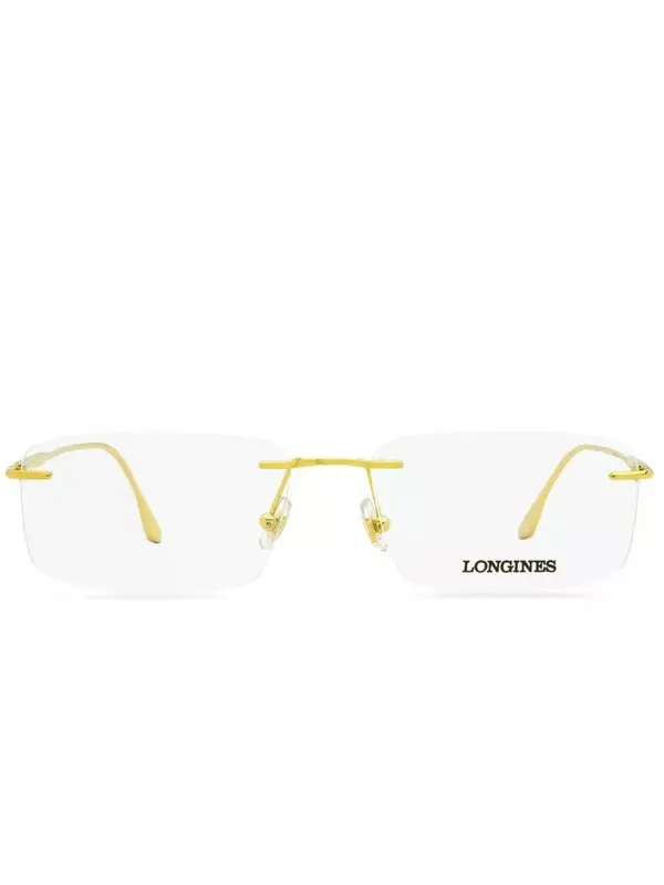 LONGINES Rimless Square-frame Glasses - Yellow