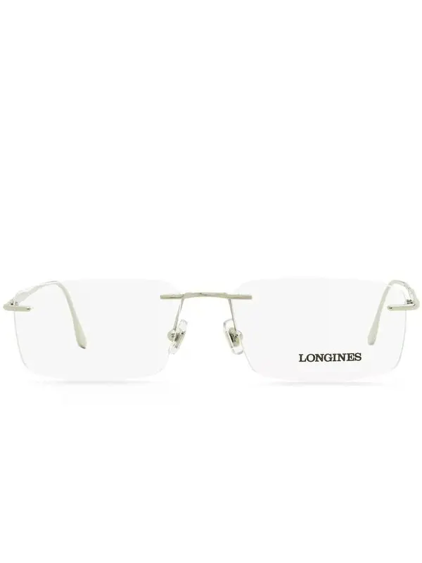 LONGINES Rimless Square-frame Glasses - Silver