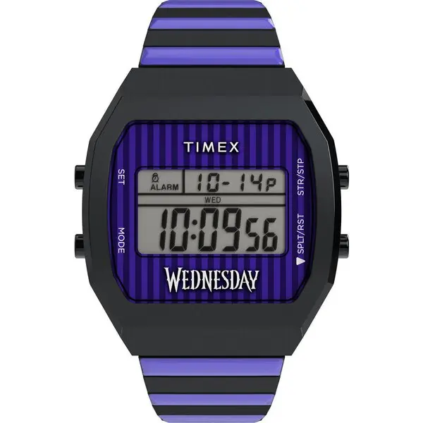 TIMEX® X Wednesday T80 Bracelet Watch - Black