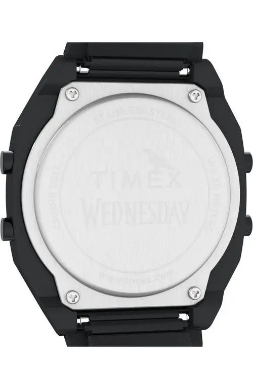 TIMEX® X Wednesday T80 Bracelet Watch