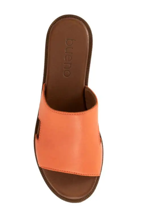 BUENO Hendrix Leather Slide Sandal - Sunset