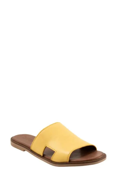 BUENO Hendrix Leather Slide Sandal
