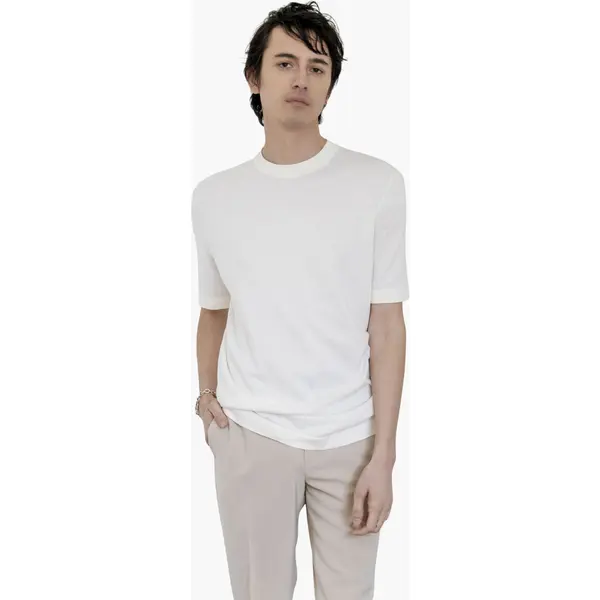 ITALIC Thomas Featherlight Tee Shirt - Ecru