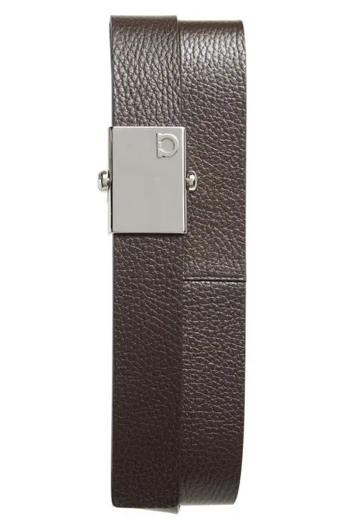 FERRAGAMO Square Animation Leather Belt - Moro Concrete