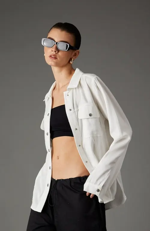 BLUE REVIVAL Tencel Button-up Shirt