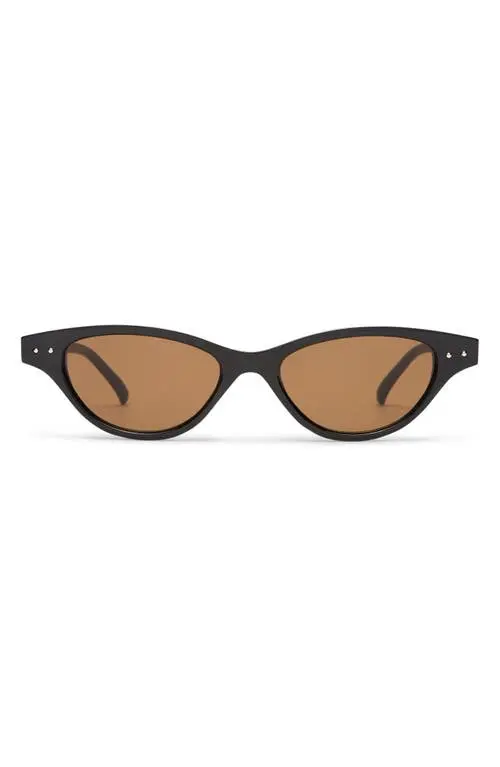 AIRE Cybeles 49mm Cat-eye Sunglasses - Black/brown Mono