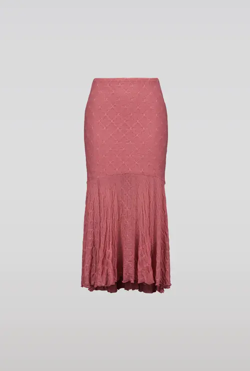 SAEMDI Crinkled Jersey Skirt