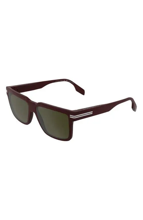 Canada Goose 59mm Modified Rectangular Sunglasses - Matte Burgundy