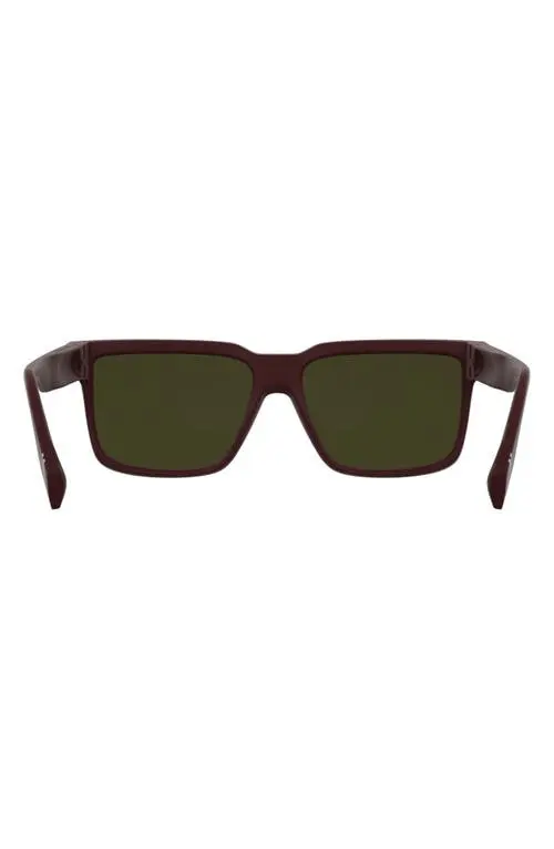 Canada Goose 59mm Modified Rectangular Sunglasses - Matte Burgundy